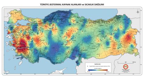 Türkiye Jeotermal Kaynak ve Sıcaklık Dağılım Haritası MTA Download