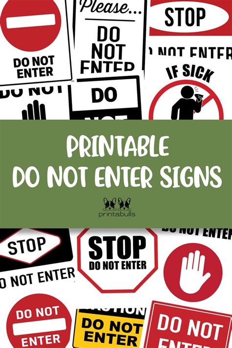 Do Not Enter Signs Free Printable Signs Printabulls Do Not