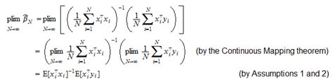 properties of the ols estimator consistency asymptotic normality