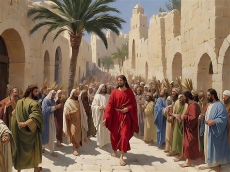 Premium Photo Palm Sunday Celebration Commemorating Jesus Triumphal