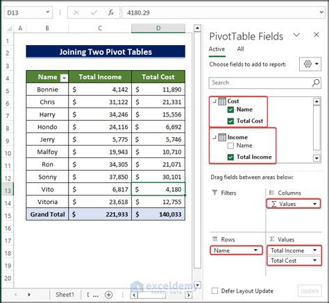 How To Join Pivot Tables In Excel With Easy Steps ExcelDemy