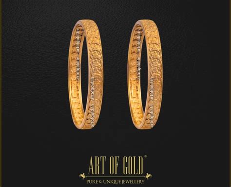 Simple Kasu Bangle Art Of Gold Jewellery Coimbatore Gold Chain