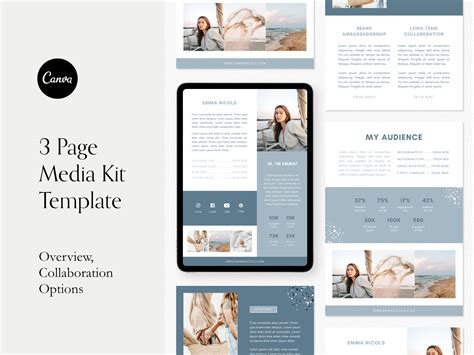 Design Templates Paper Party Supplies Media Kit For Instagram