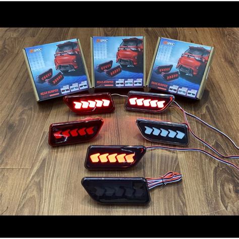 Perodua Ativa Bezza Alza 2023 Rear Bumper Reflector Lamp 4 IN 1 DRL LED