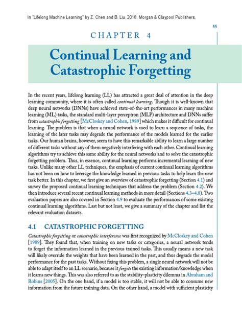 continual learning and catastrophic forgetting pdf artificial neural network deep learning