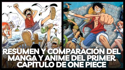 Resumen y comparación del manga y anime del primer capítulo de One