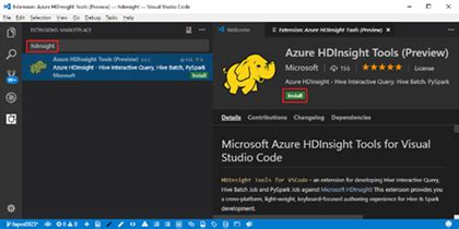 HDInsight Tools For Visual Studio Code Simplifying Cluster And Spark