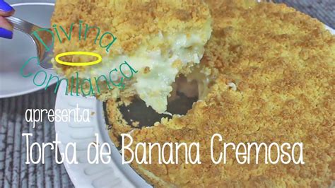 Torta Cremosa De Banana Youtube