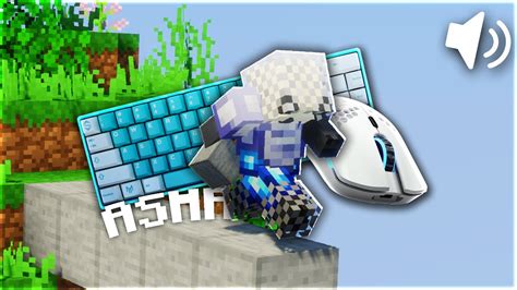 Keyboard Mouse Sounds ASMR HANDCAM Hive Skywars Minecraft