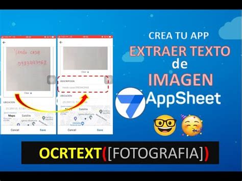 Cómo extraer TEXTO de una IMAGEN Uso de OCRTEXT en AppSheet Crea