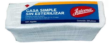 Gasa Simple X No Est Ril Jaloma Paquete C Gasas