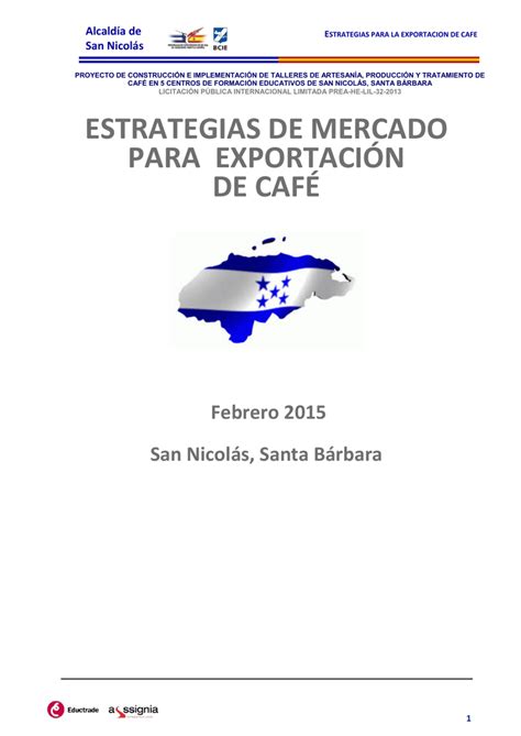 estrategias de mercado para exportación de café