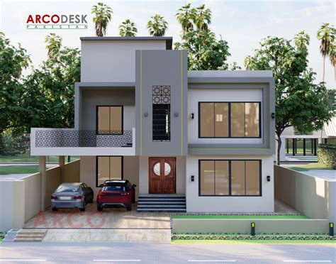 Beautiful House Elevation Design In DHA Islamabad ArcoDesk Pakistan