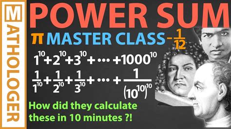 power sum master class how to sum quadrillions of powers by hand euler maclaurin formula