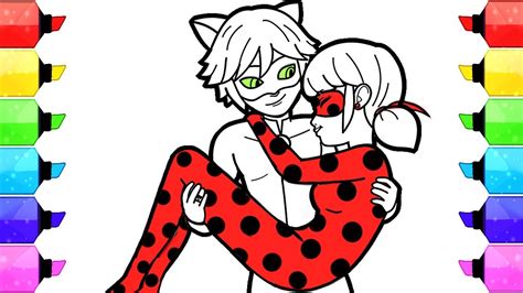 Adrien Cat Noir Coloring Pages Miraculous Ladybug And Cat Noir