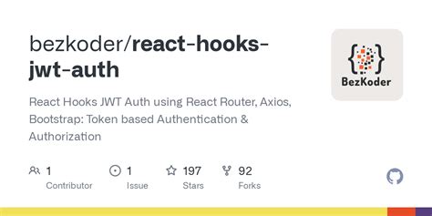 Github Bezkoder React Hooks Jwt Auth React Hooks Jwt Auth Using