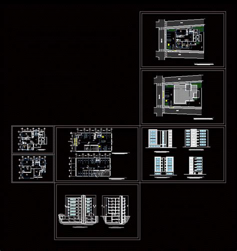Edificio Oficinas En AutoCAD Librería CAD