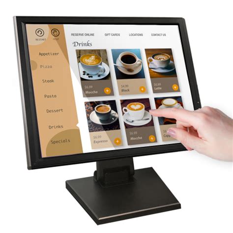 17 POS Touch Screen TFT LCD TouchScreen Monitor With Multi Position