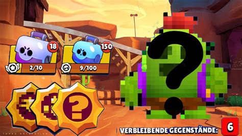 6 Verbleibende Gegenstände Legendärer Brawler Box Opening Brawl Stars