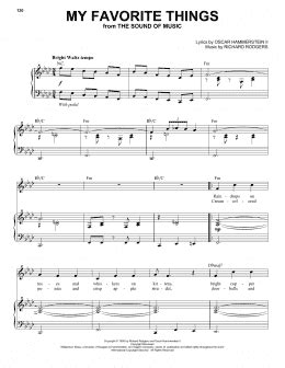 My Favorite Things Piano Vocal Print Sheet Music Now