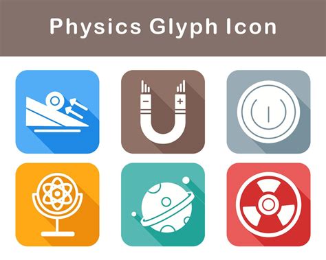 Physics Vector Icon Set Vector Art At Vecteezy