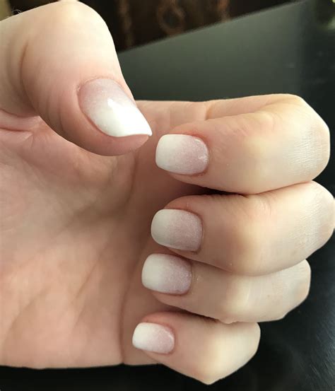 French Manicure Ombre Dip Powder Nails The French Ombre Is Perfect
