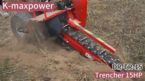 Tuv Ce Certificate K Maxpower 15hp Trenching Machine Max Depth 600mm