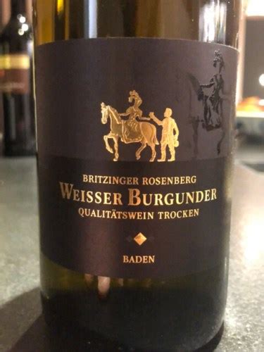Britzingen Britzinger Rosenberg Weisser Burgunder Trocken Vivino US