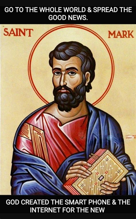 St Mark The Evangelist Saint Mark Good News Catholic Marks Bible