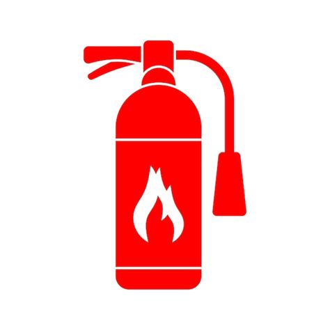Icono De Extintor De Incendios Sobre Fondo Blanco Ilustraci N The
