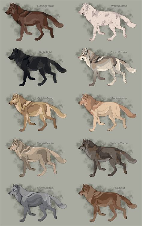 Semi Realistic Wolf Adopts Set 24 Open By Therbis On Deviantart