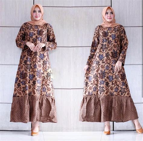 35 Pilihan Gamis Batik Modern Yang Murah Di Bawah Rp250 Ribu BukaReview
