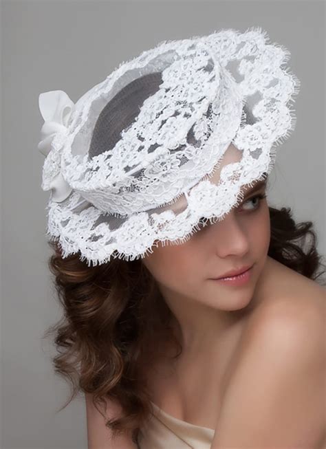 Vintage Bridal Lace Hat Millinery Treasures Vintage Inspired Hats