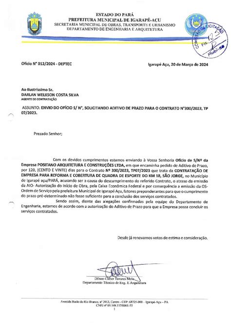 30 JUSTIFICATIVA 1º Termo Aditivo do Contrato nº 300 2023