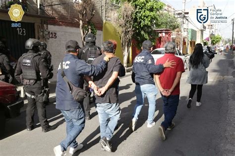 La Jornada Detiene FGJ a cuatro durante cateo en cuatro alcaldías