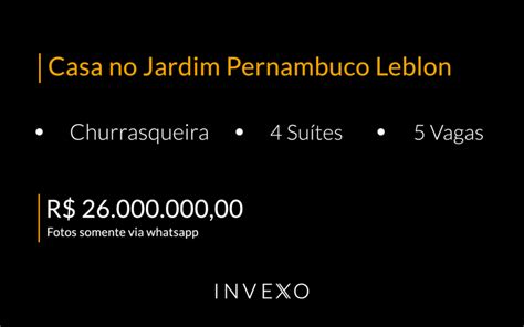 Mansão Jardim Pernambuco Leblon à Venda INVEXO