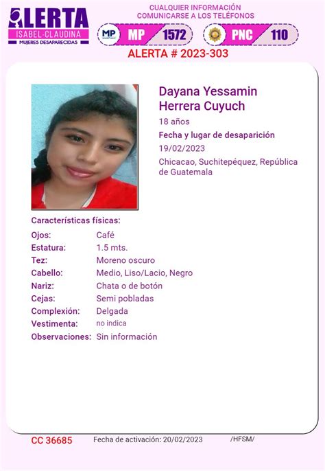 MP De Guatemala On Twitter RT Isabel Claudina AlertaIsabelClaudina