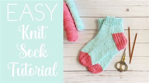Erica S Easy Knit Sock Tutorial Beginner Friendly Knitting Tutorial