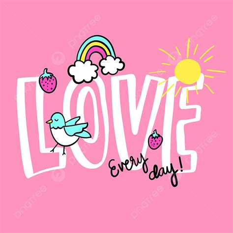 T Shirt Printing Clipart Vector Hand Drawn Cute Rainbow For T Shirt
