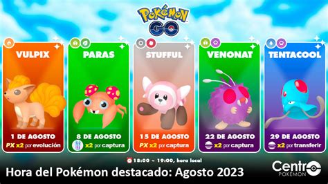 Hora destacada Pokémon GO noviembre 2024 fechas horarios bonus y