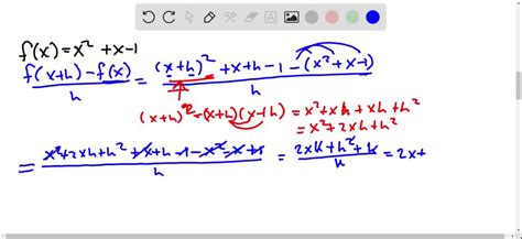 solved for each function find and simplify frac{f x h f x }{h} assume left h neq 0