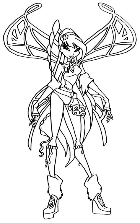 Coloriage Winx Club Musa Et La Musique Coloriage Winx Club The Best