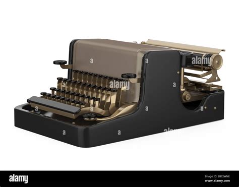 Vintage Typewriter Isolated Stock Photo Alamy