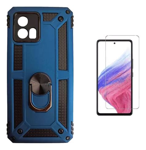 Mica Funda Rudo Con Anillo Para Moto G72 Meses sin interés