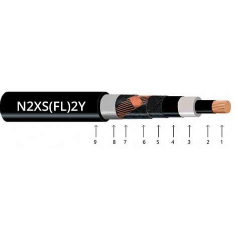 N2XS FL 2Y Medium Voltage Copper Power Cable With XLPE Insulation