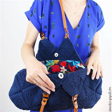 Tuto Sac Main Granny Squares Au Crochet Diy Par Alice Gerfault