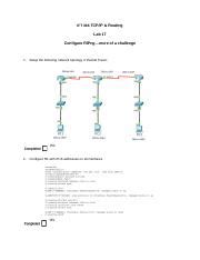 Lab Configure Ripng More Of A Challenge Docx Ift Tcp Ip