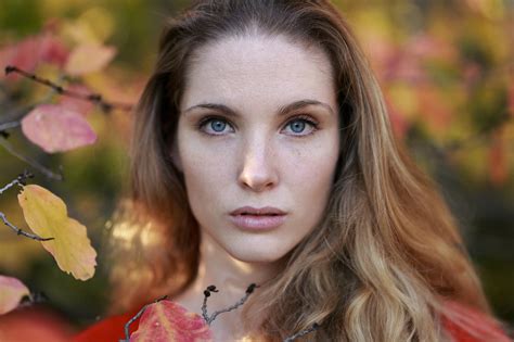 Women Portrait Blonde Blue Eyes Depth Of Field Wallpaper Resolution