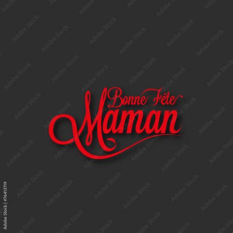 bonne fête maman Stock Vector Adobe Stock