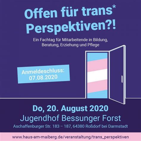 Fachtag Offen für trans Perspektiven Queerulant in Queere